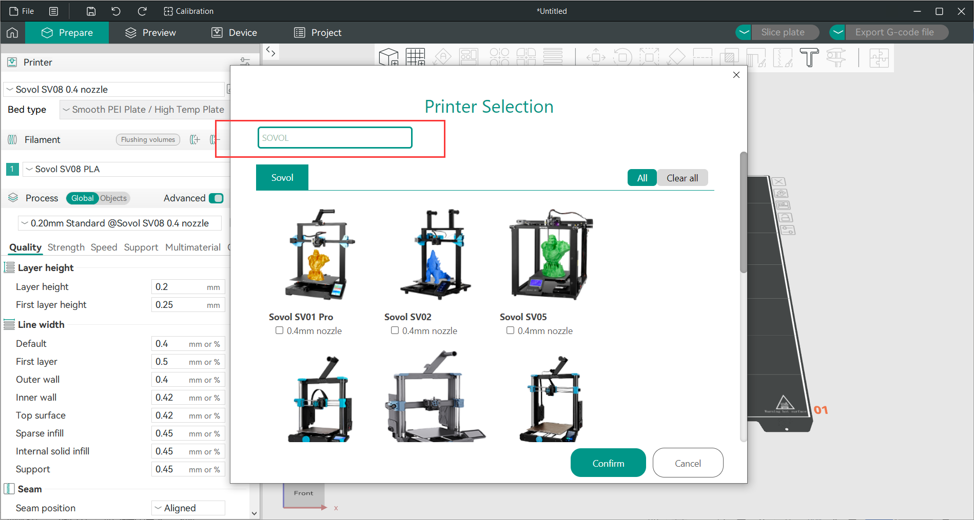 SV06 ACE Orcaslicer import configuration file (Windows) | Sovol 3D ...
